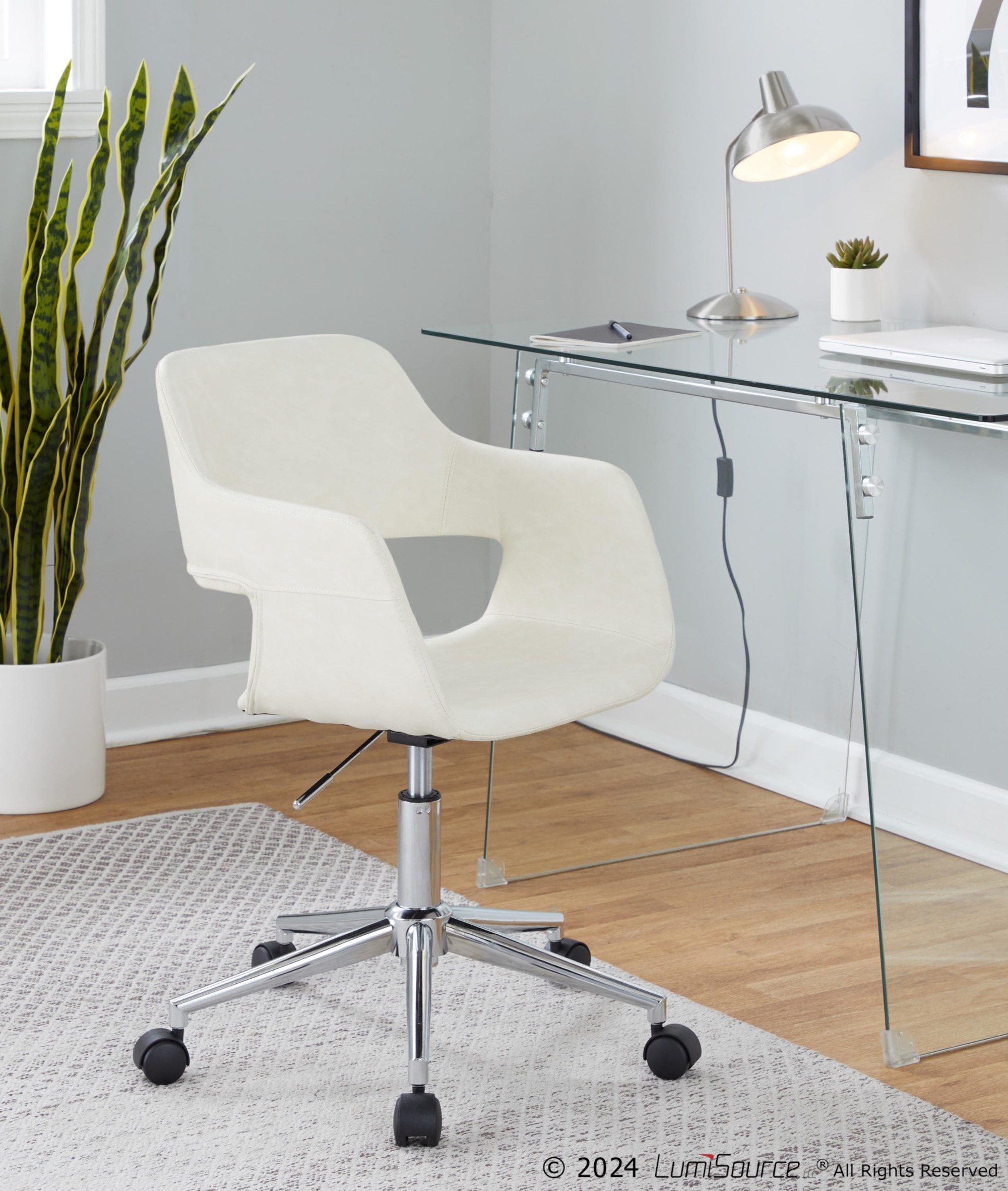 Glacier Office Desk - LumiSource - Stylish Decor at Affordable Prices