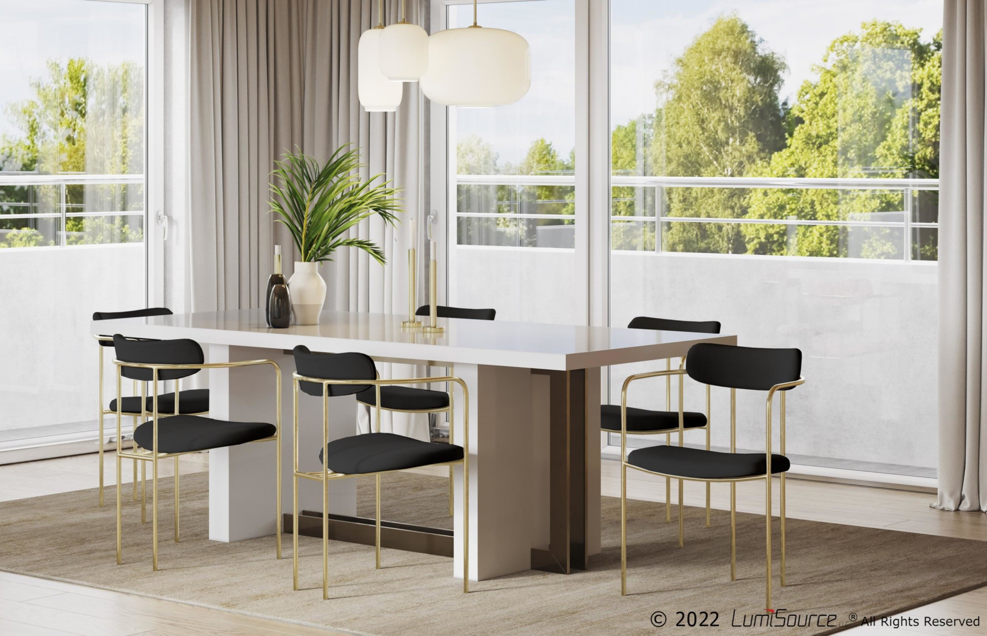 Demi Chair - Set Of 2 - LumiSource - Stylish Decor at Affordable Prices