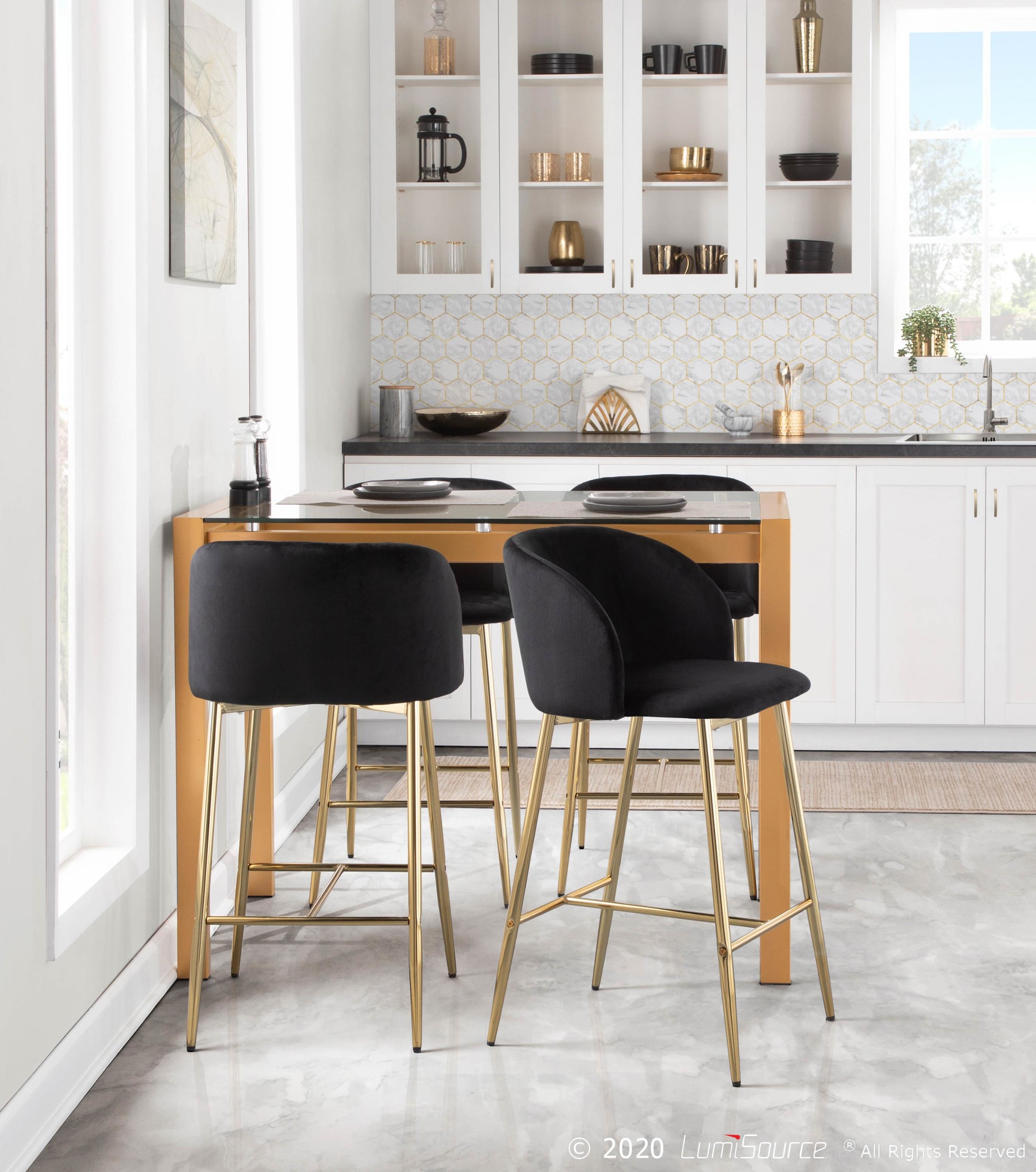 Fran 26" Fixed-height Counter Stool - Set Of 2 - LumiSource - Stylish ...