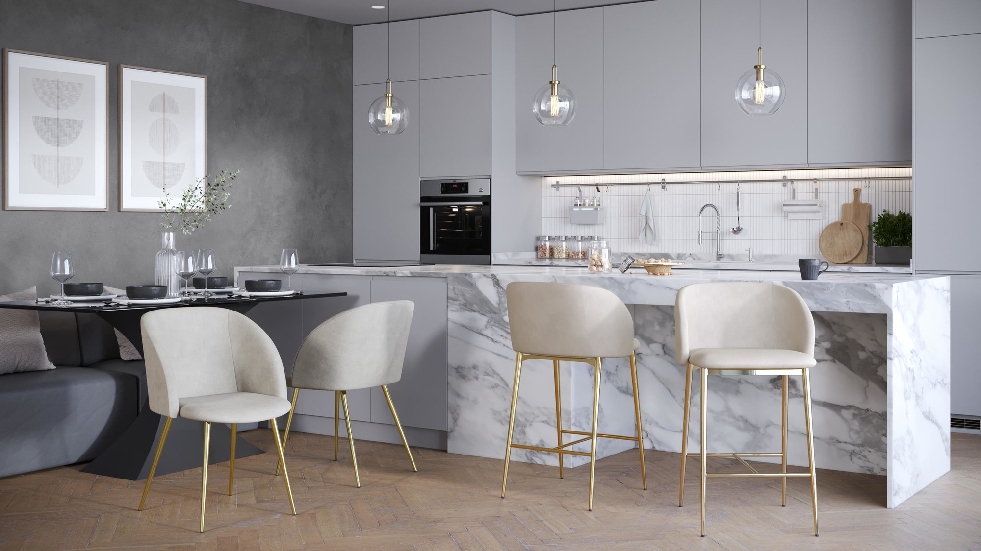 Fran 26" Fixed-height Counter Stool - Set Of 2 - LumiSource - Stylish ...