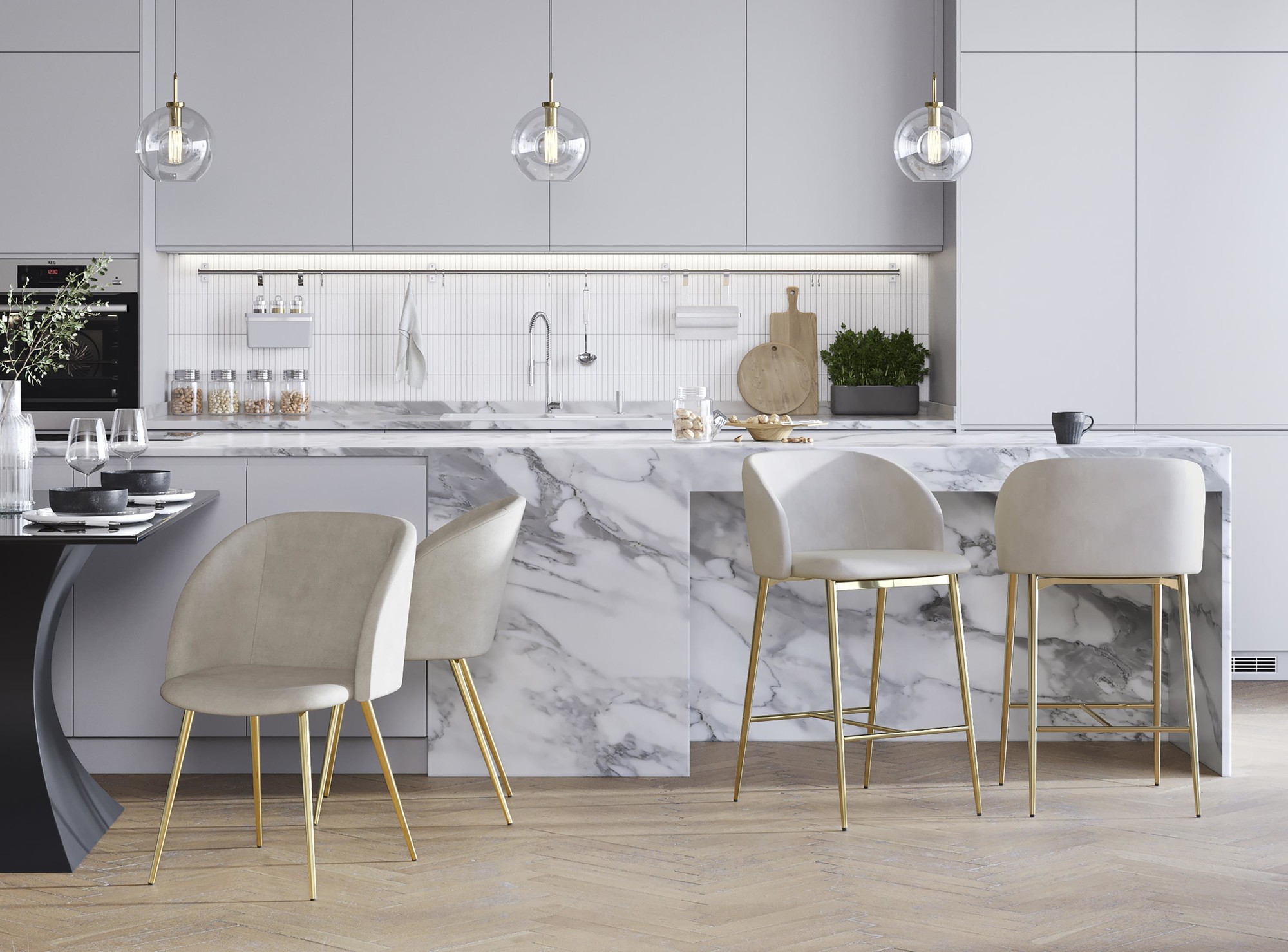 Fran 26" Fixed-height Counter Stool - Set Of 2 - LumiSource - Stylish ...