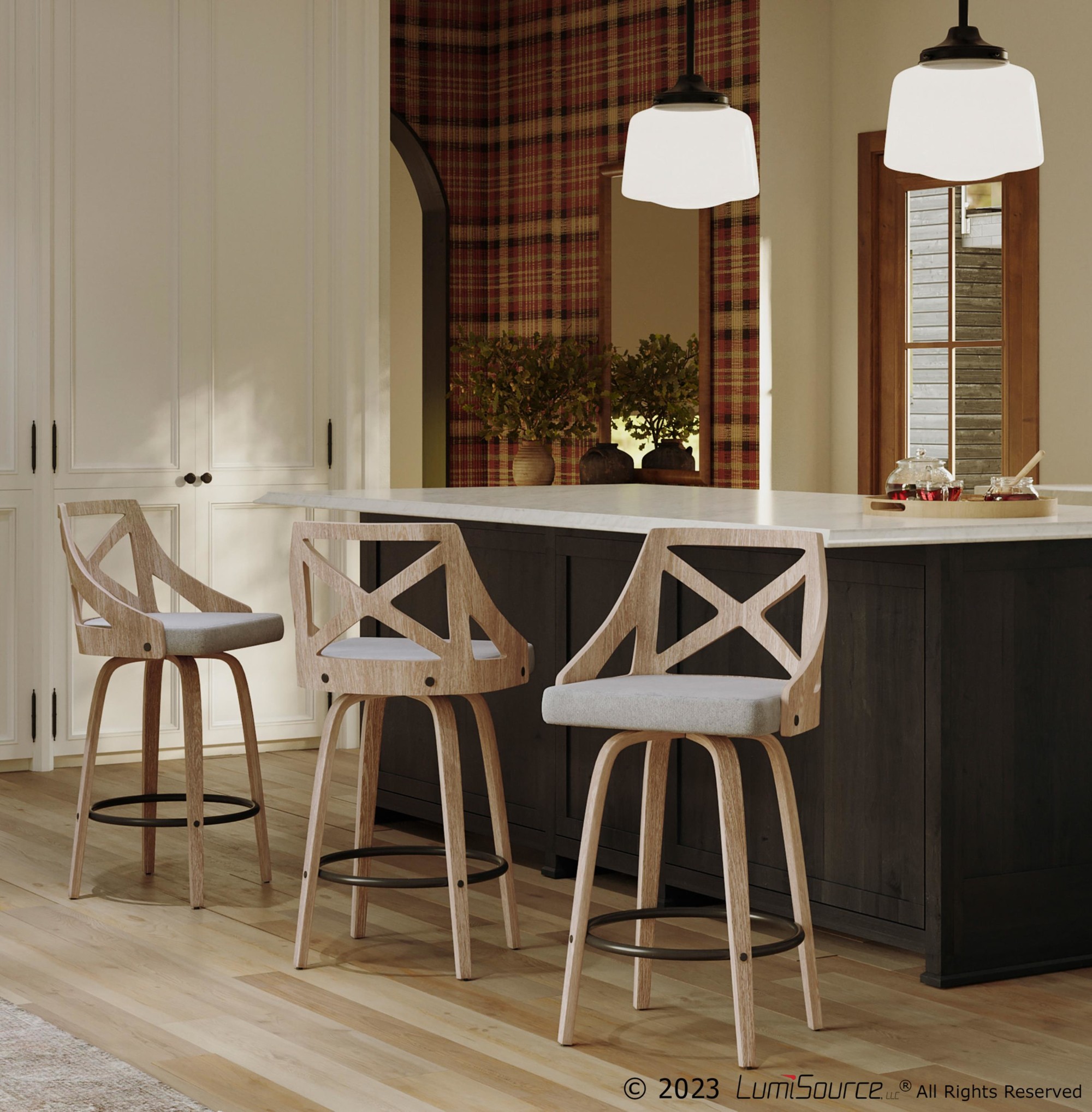 Charlotte 26" Fixed-height Counter Stool - Set Of 2 - LumiSource ...