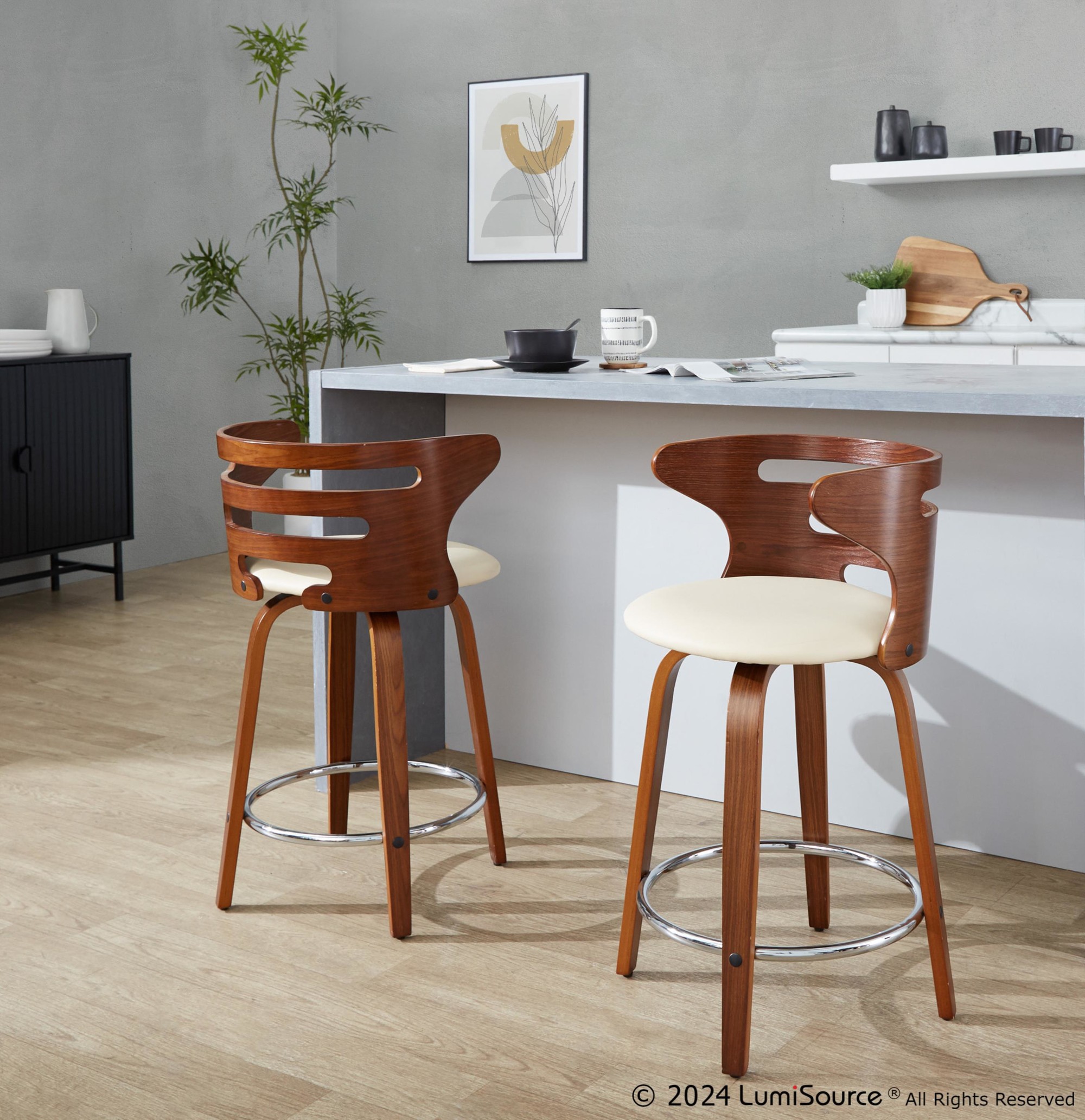 Cosini 24" Counter Stool - Set Of 2 - LumiSource - Stylish Decor at ...