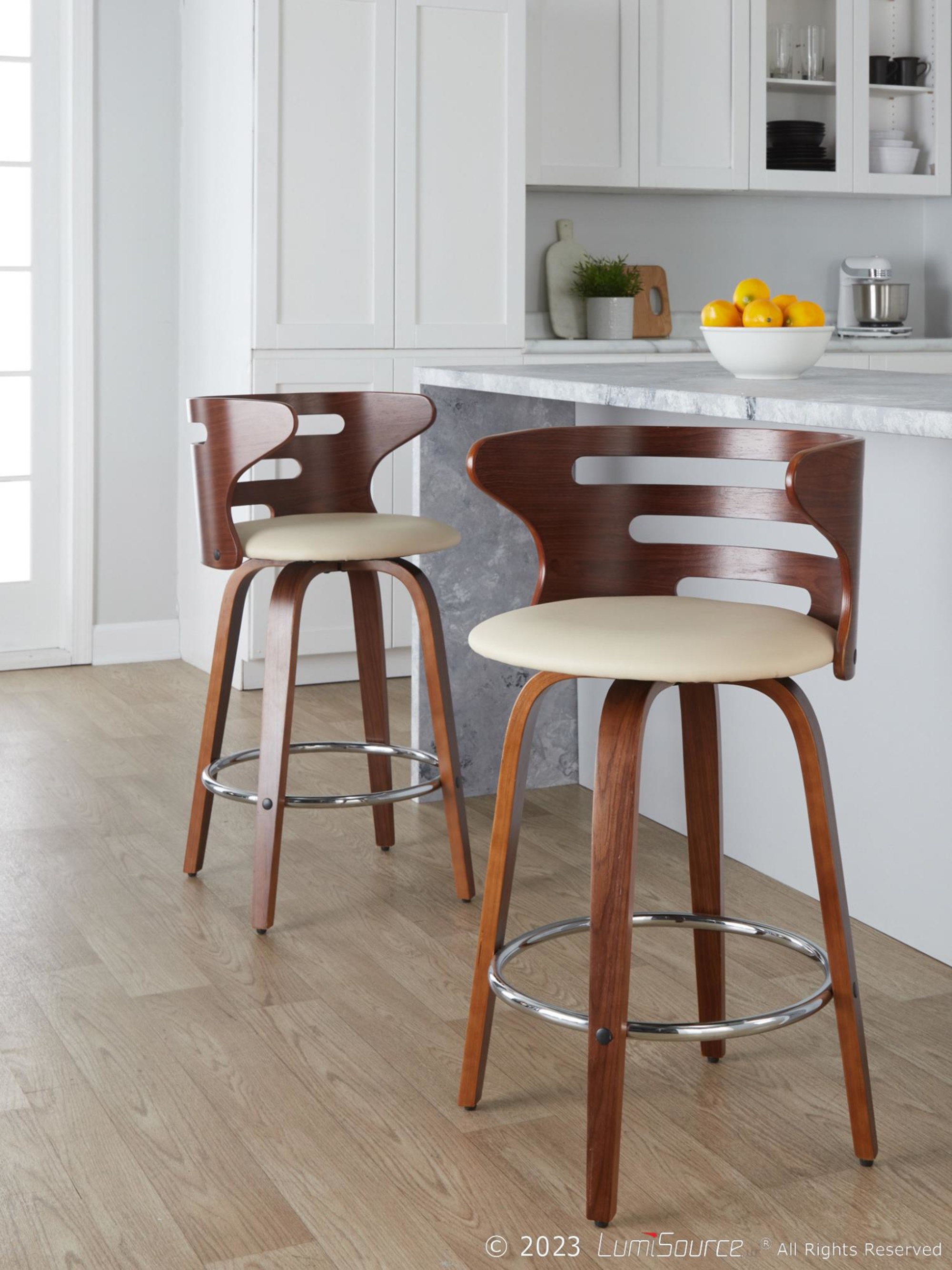 Cosini 26" Fixed-height Counter Stool - Set Of 2 - LumiSource - Stylish ...
