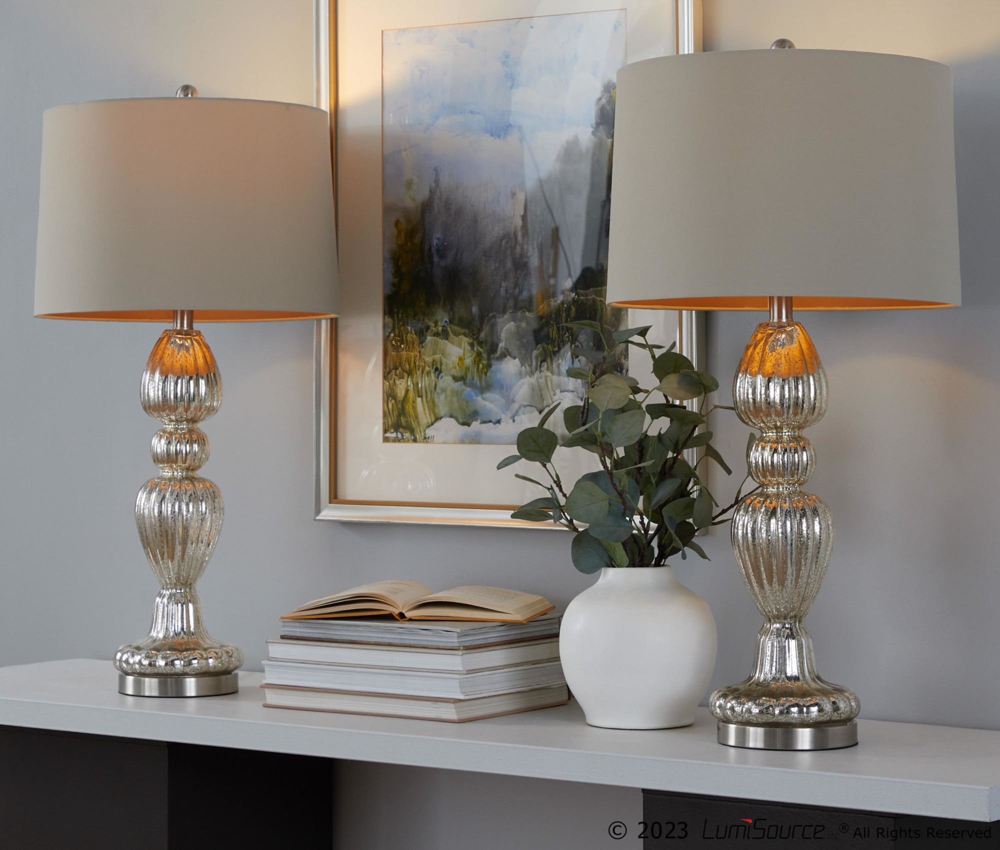 Spade 30" Glass Table Lamp - Set Of 2 - LumiSource - Stylish Decor at ...