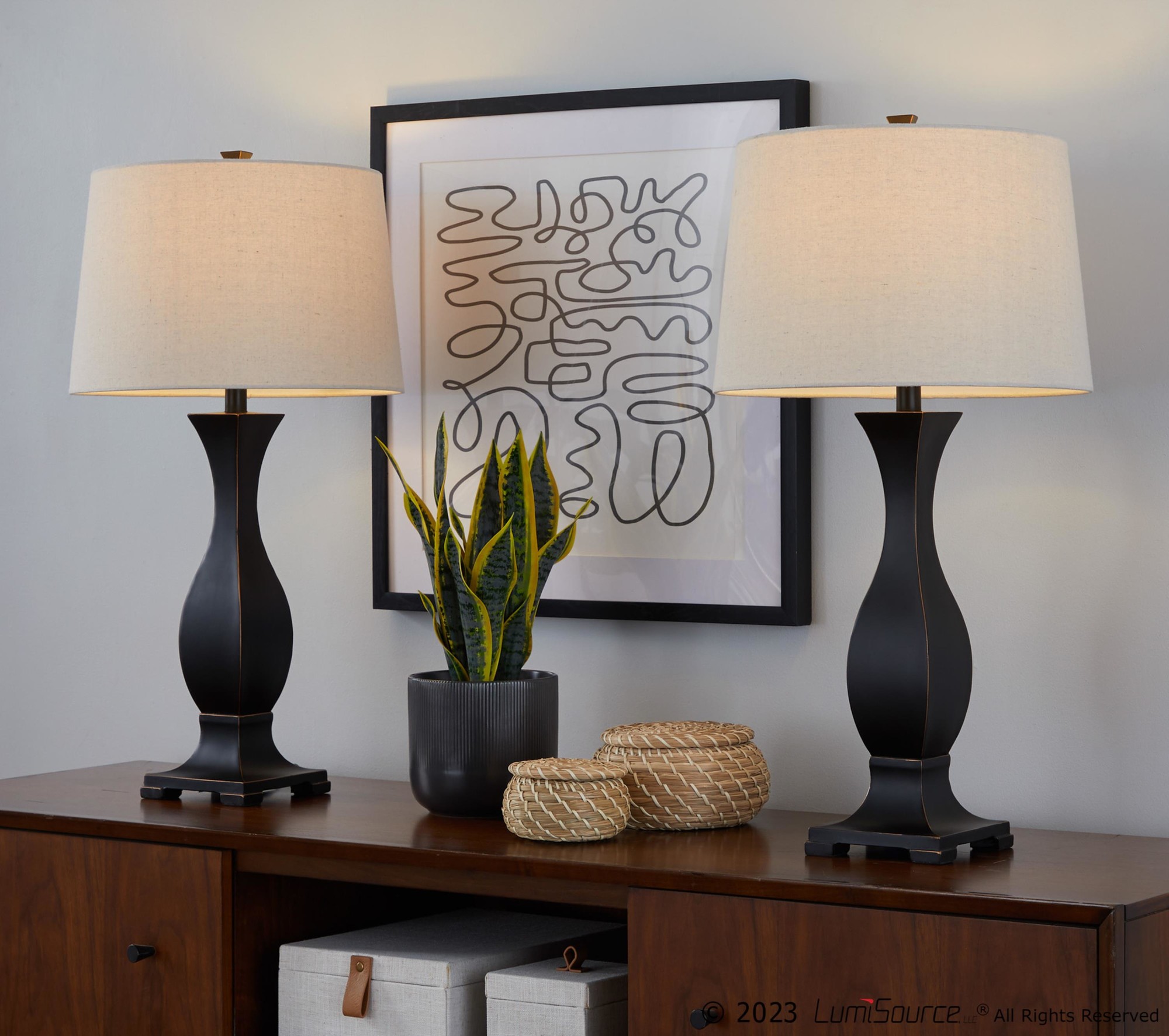 Riley 29" Polyresin Table Lamp - Set Of 2 - LumiSource - Stylish Decor ...