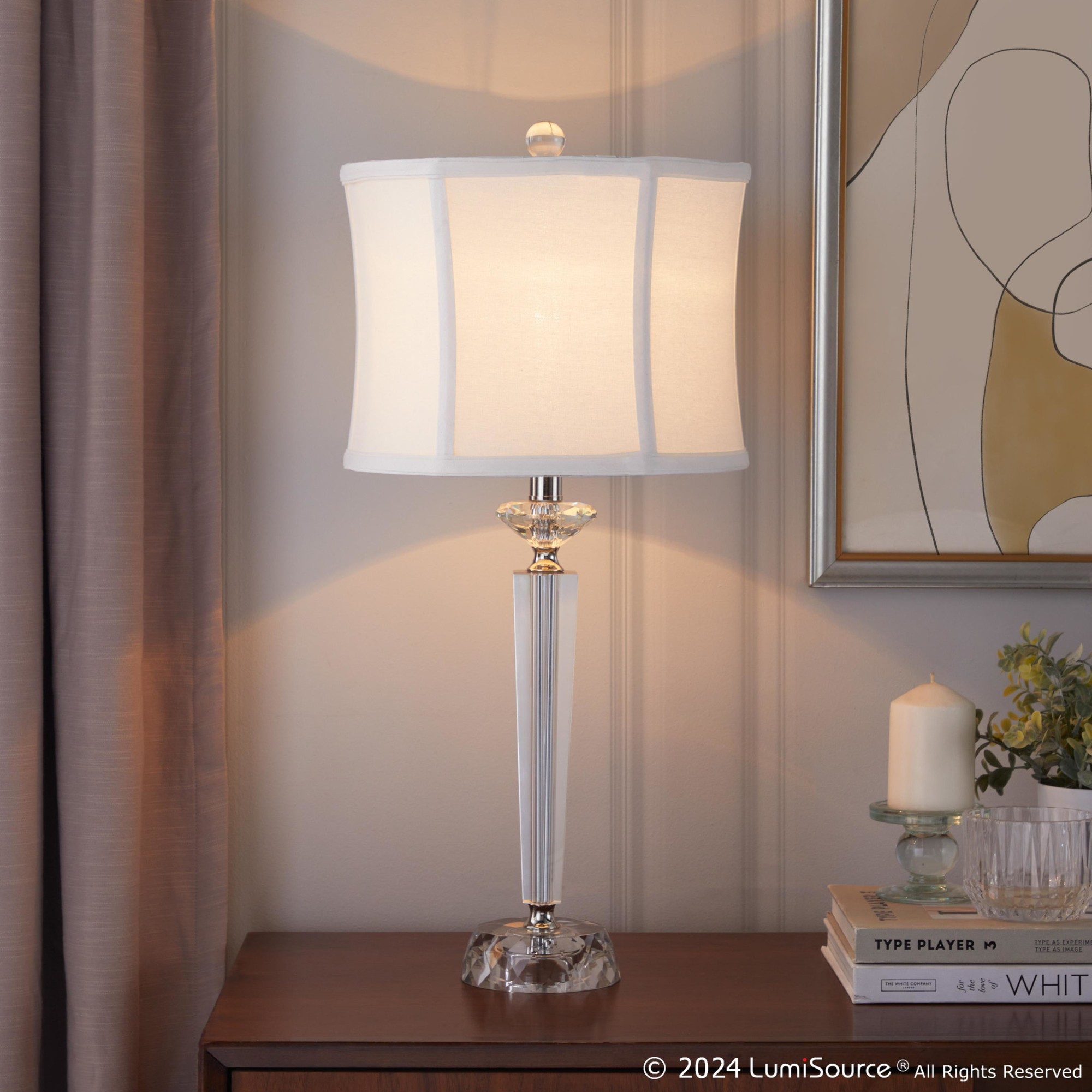Diamond Torch 25" Crystal Table Lamp - Set Of 2 - LumiSource - Stylish ...