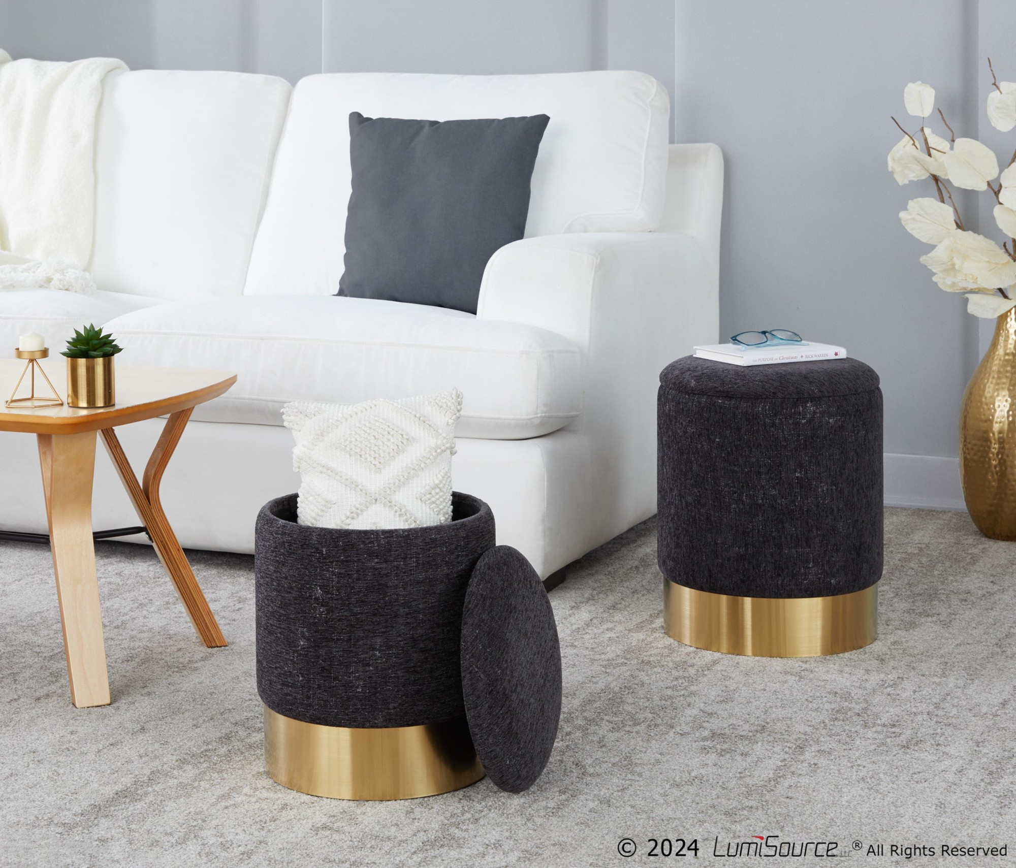 Marla Nesting Ottoman Set - LumiSource - Stylish Decor at Affordable Prices