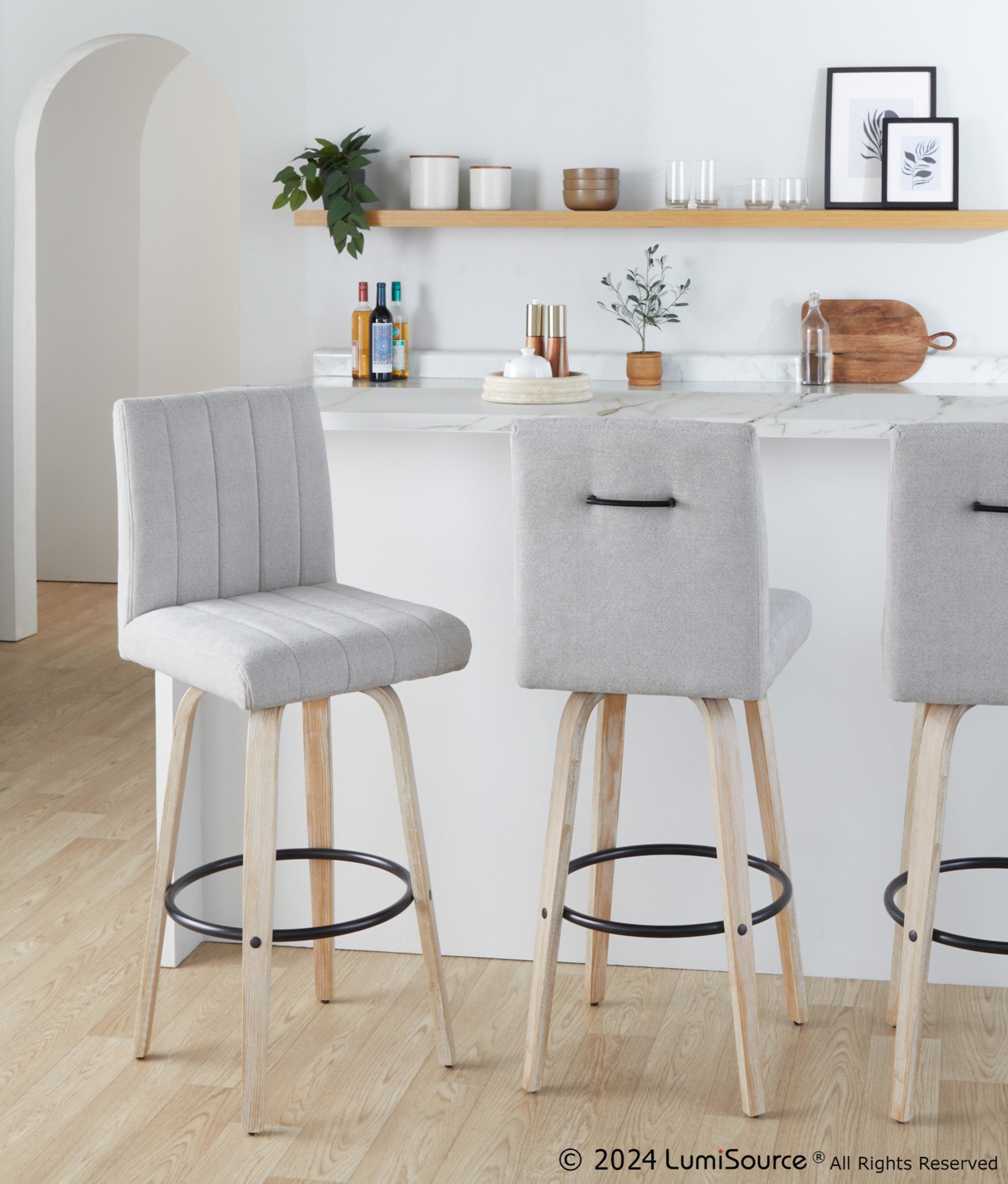 Hank 30" Fixed-height Barstool - Set Of 2 - LumiSource - Stylish Decor ...