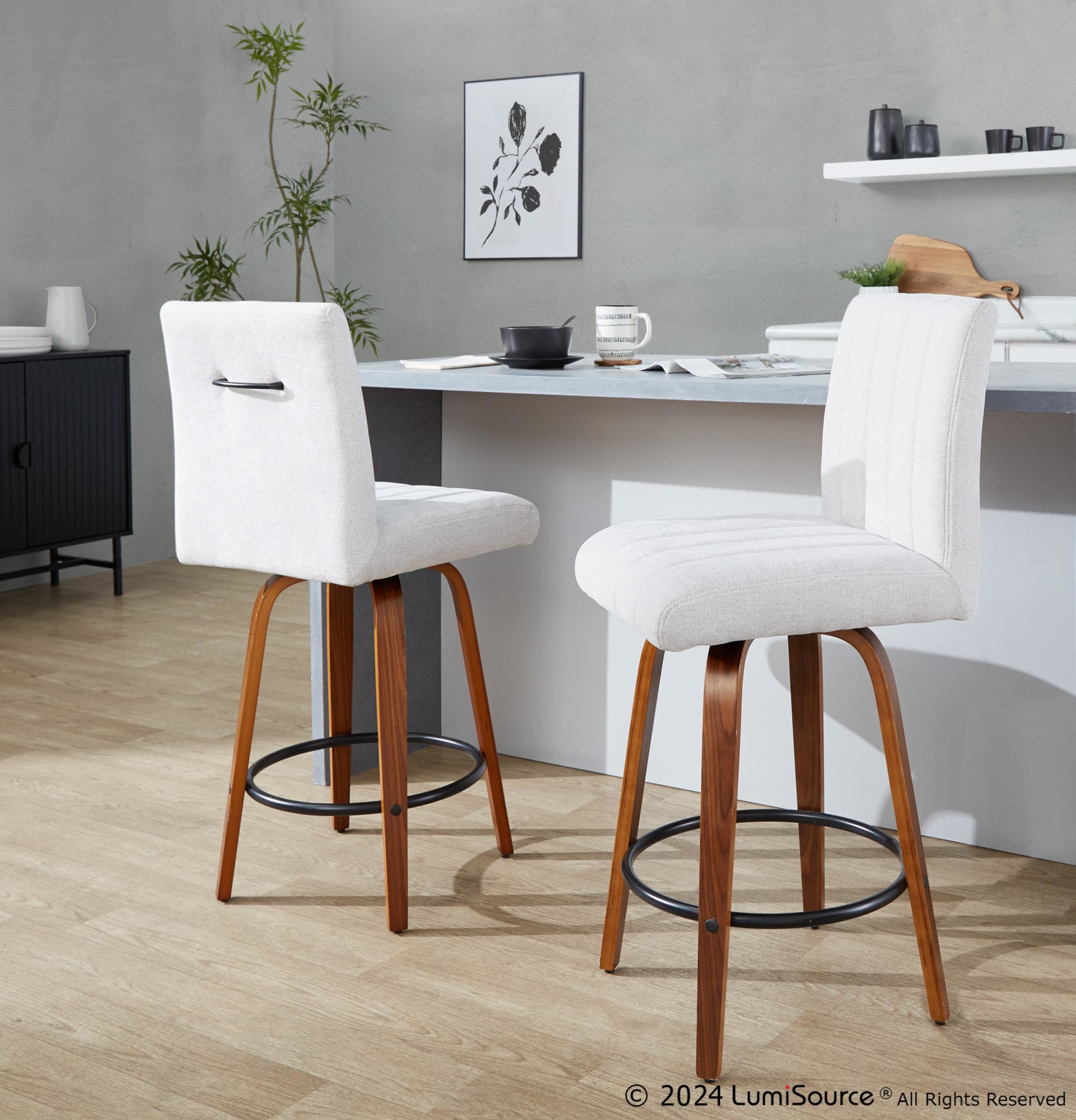 Hank 26" Fixed-height Counter Stool - Set Of 2 - LumiSource - Stylish ...