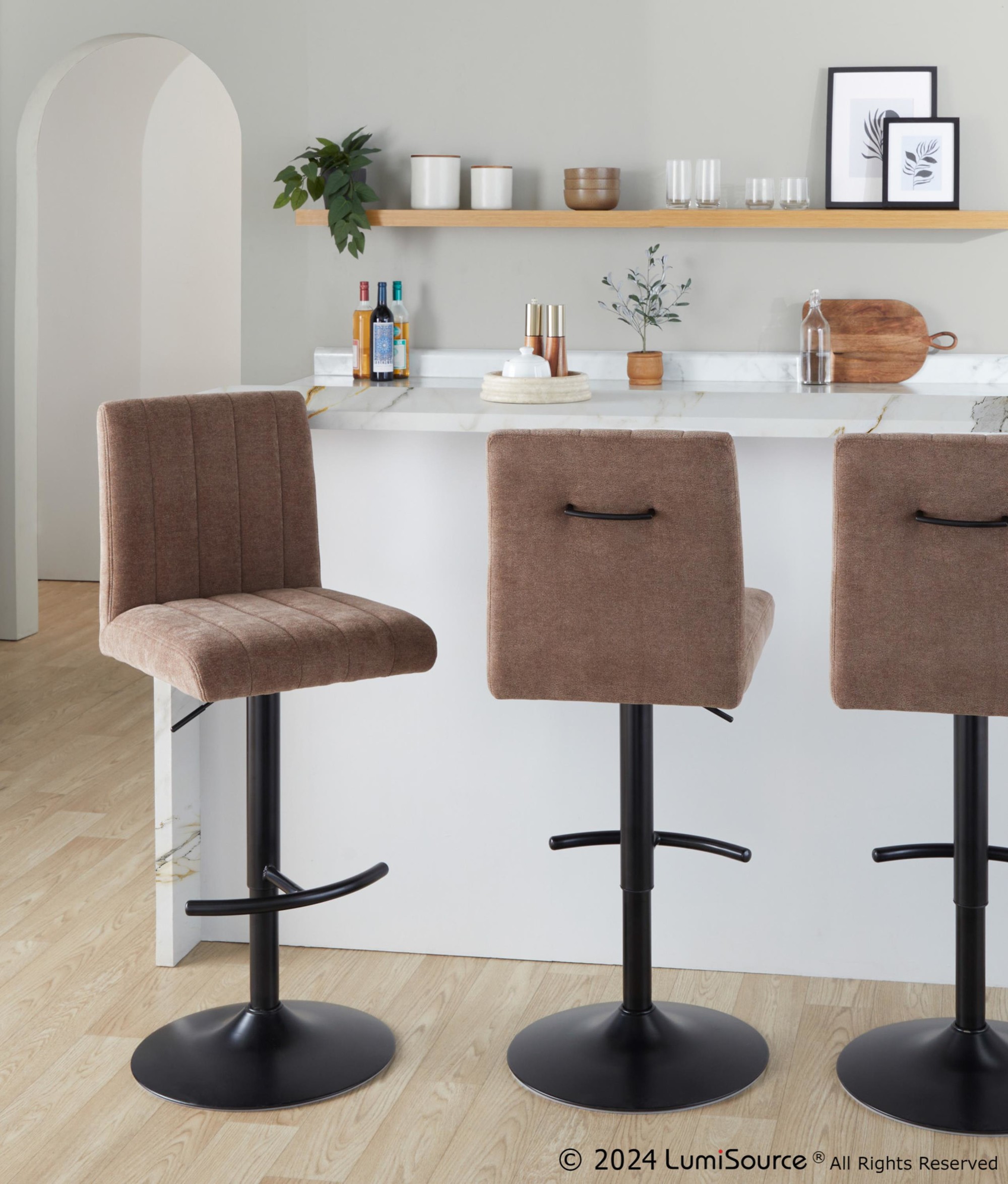 Hank Adjustable Barstool - Set Of 2 - LumiSource - Stylish Decor at ...