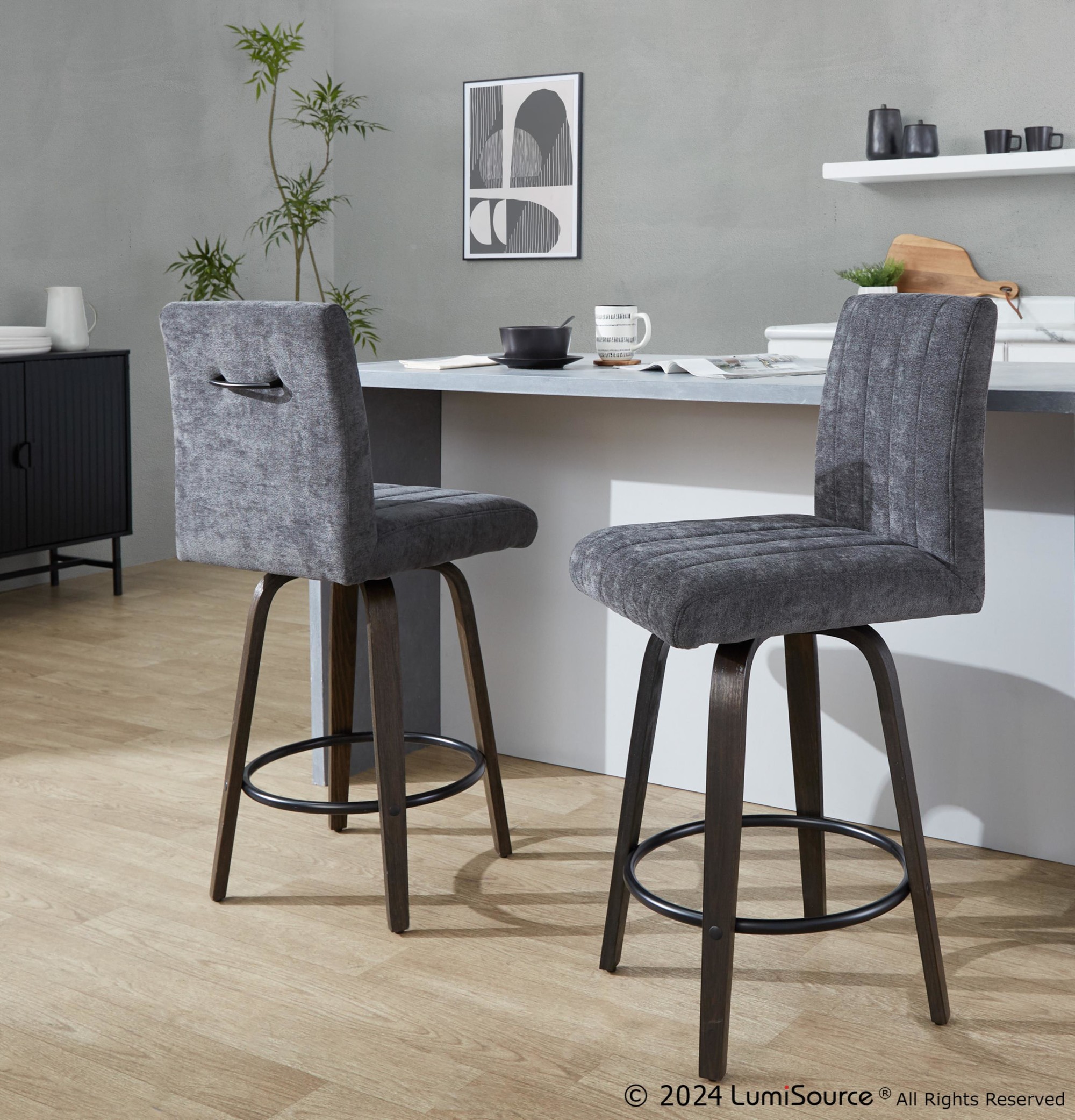 Hank 26" Fixed-height Counter Stool - Set Of 2 - LumiSource - Stylish ...