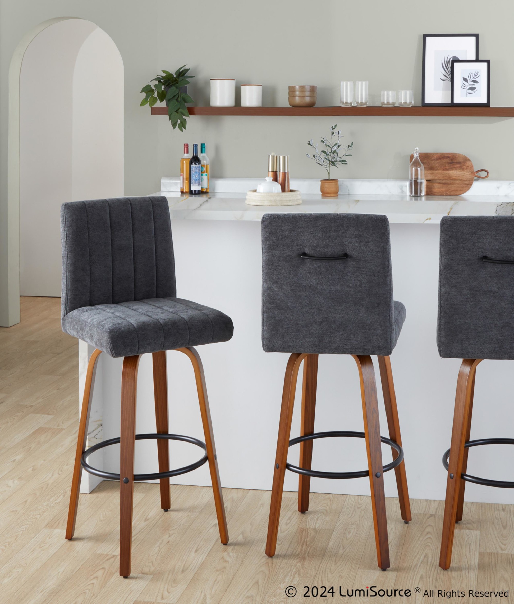 Hank 30" Fixed-height Barstool - Set Of 2 - LumiSource - Stylish Decor ...