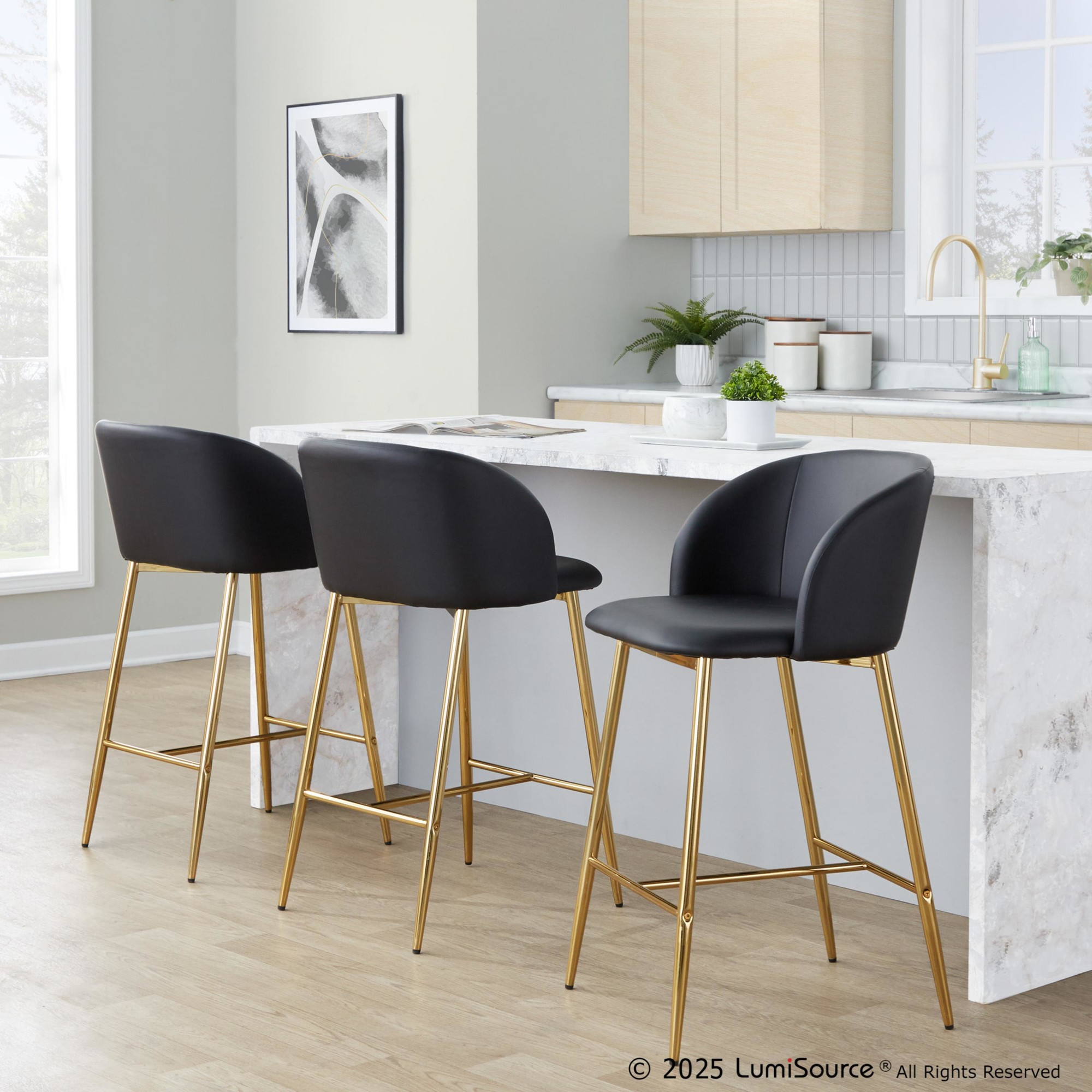 Fran 26" Fixed-height Counter Stool - Set Of 2 - LumiSource - Stylish ...