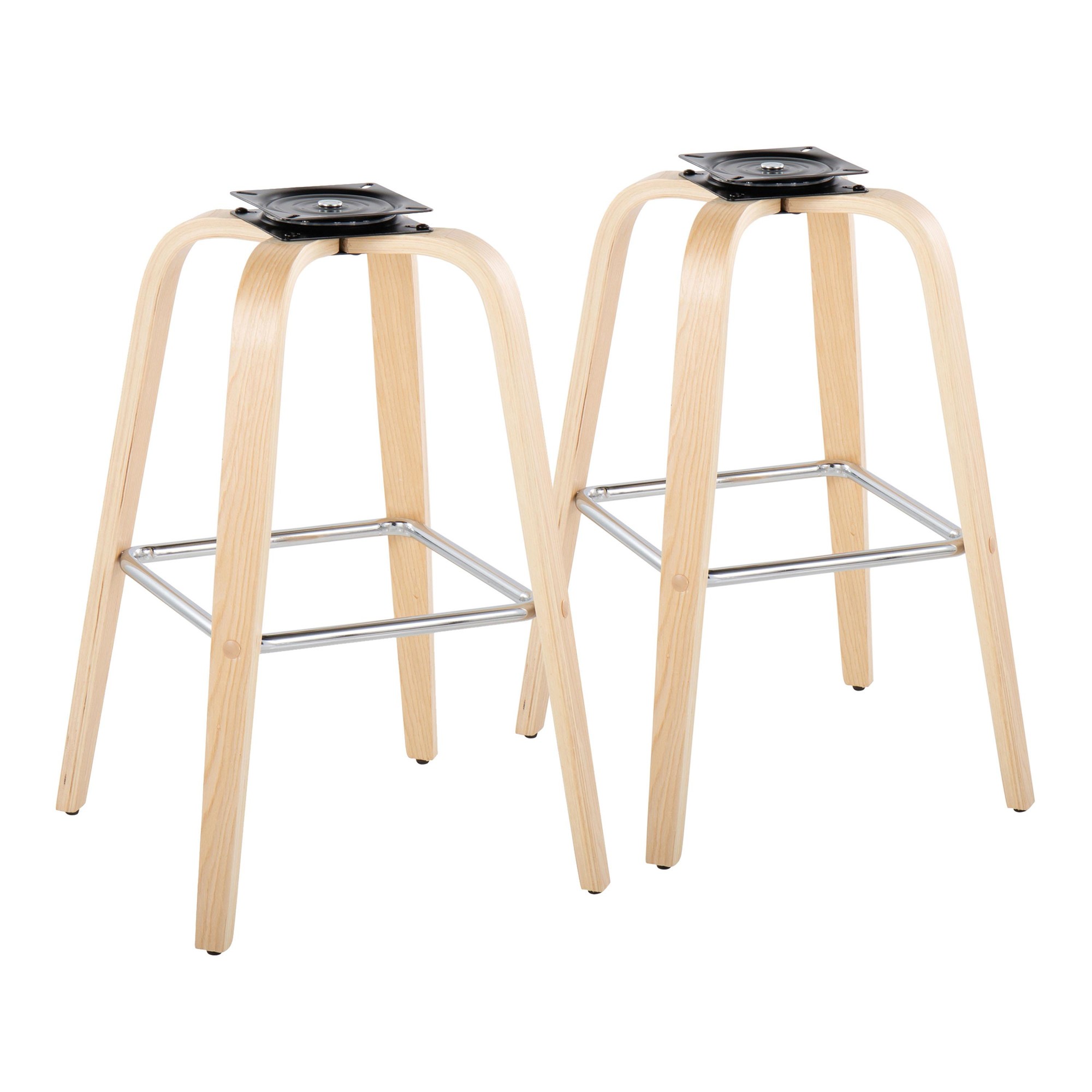 Grotto 27" Fixed-height Leg - Square Footrest - Set Of 2 - LumiSource ...